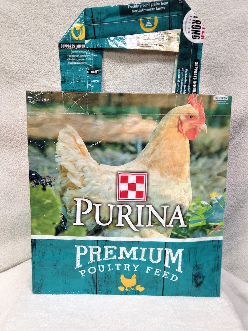 Feed Bag Tote Reusable Tote Bag Grocery Bag Recycled | Etsy