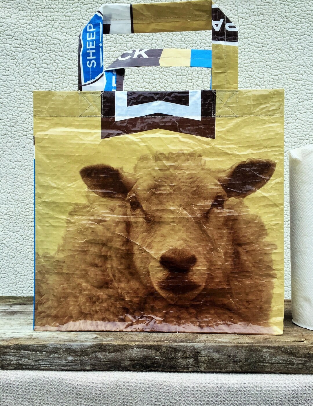 Recycled Feed Bag Tote, Reusable Tote Bag, Grocery Tote, Recycled ...