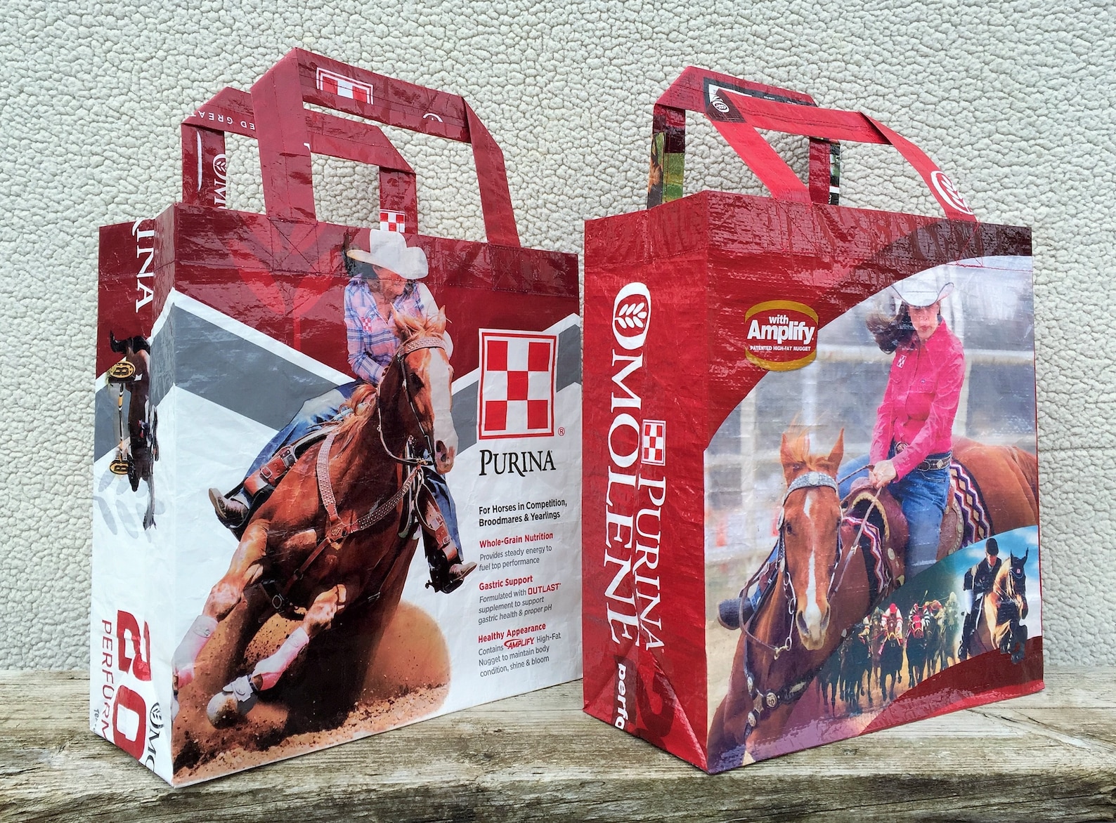 Recycled Feed Bag Tote, Reusable Tote Bag, Grocery Tote, Recycled ...