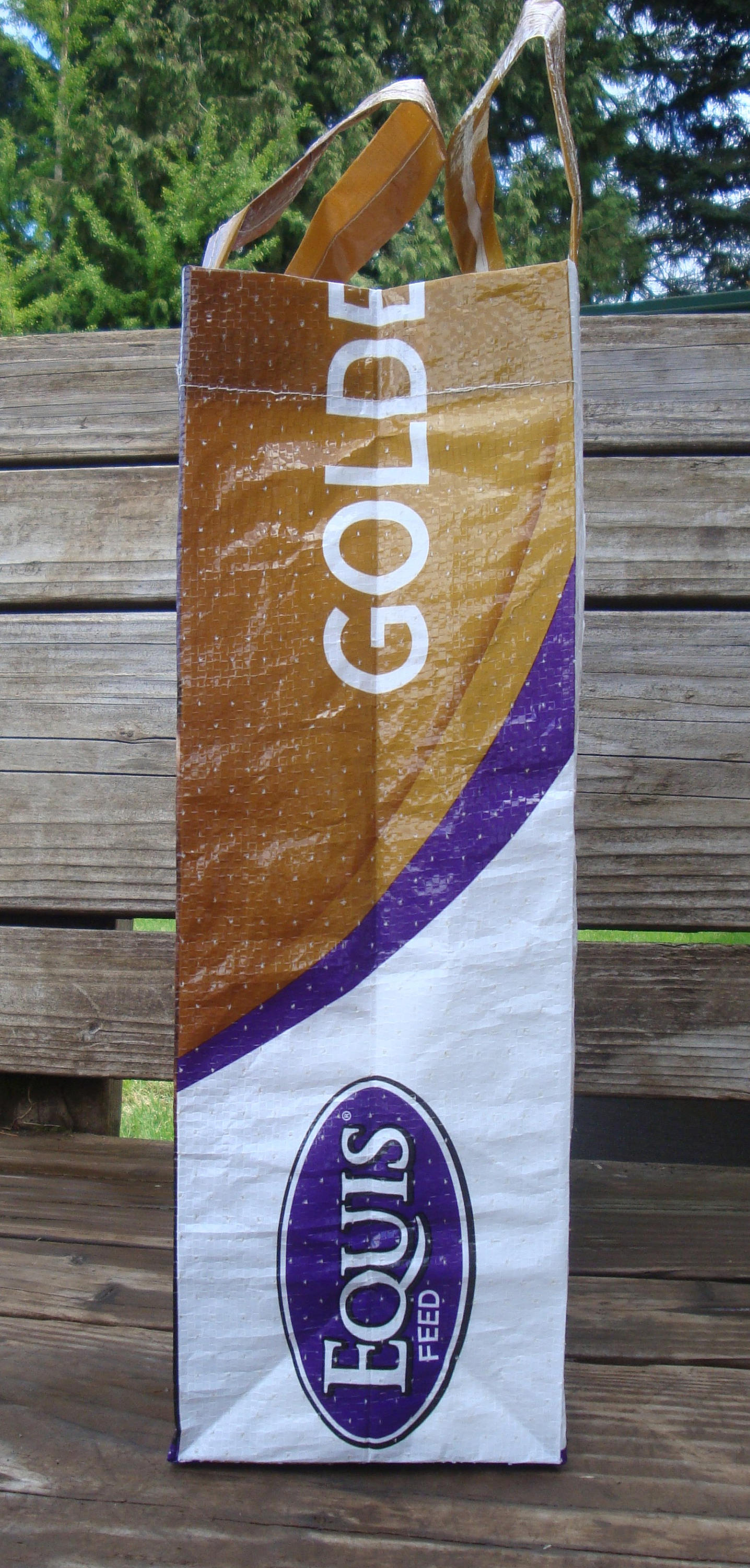 Recycled Feed Bag Tote reusable tote bag grocery tote | Etsy