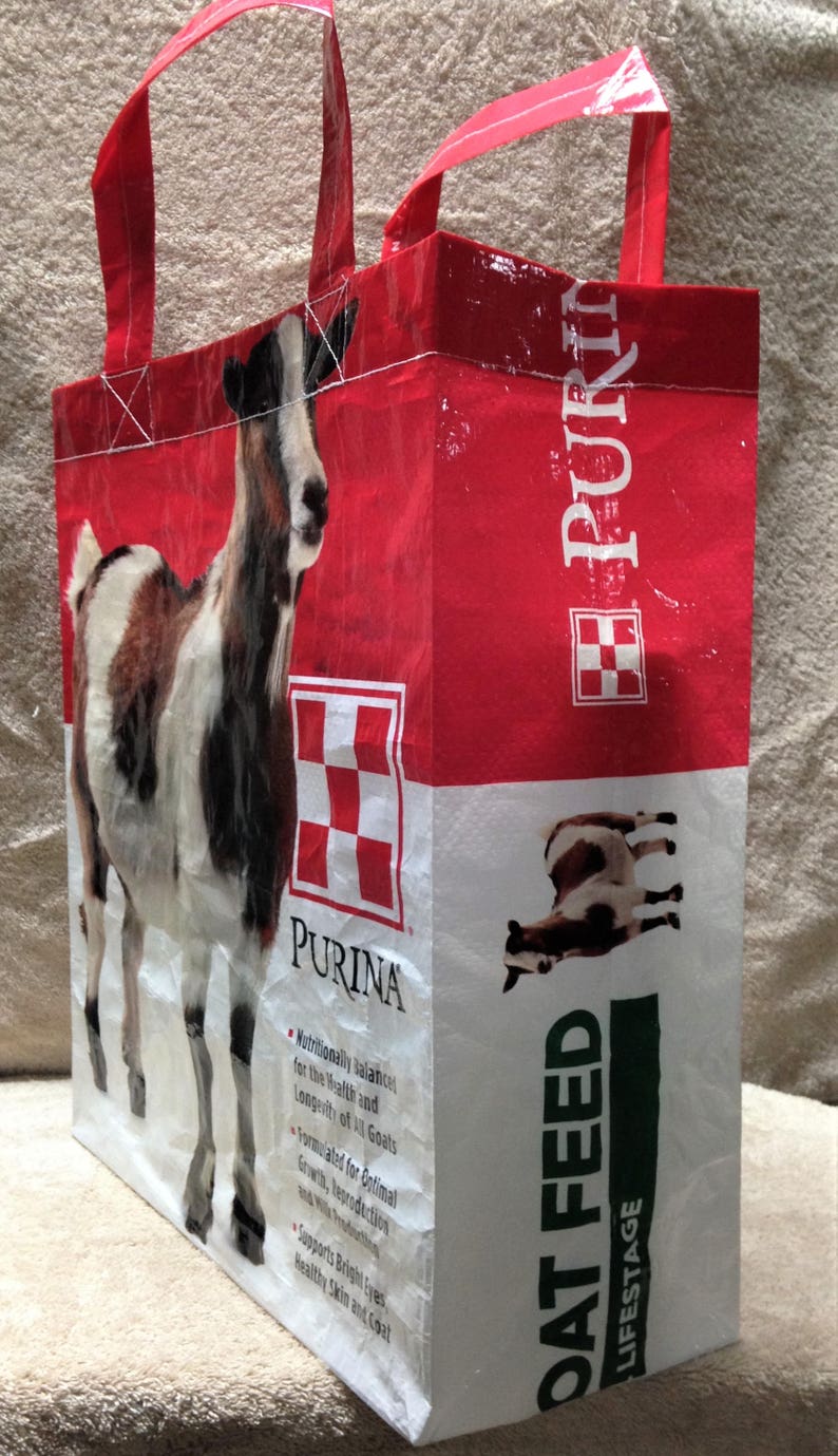Recycled Feed Bag Tote Reusable Tote Bag Grocery Tote - Etsy