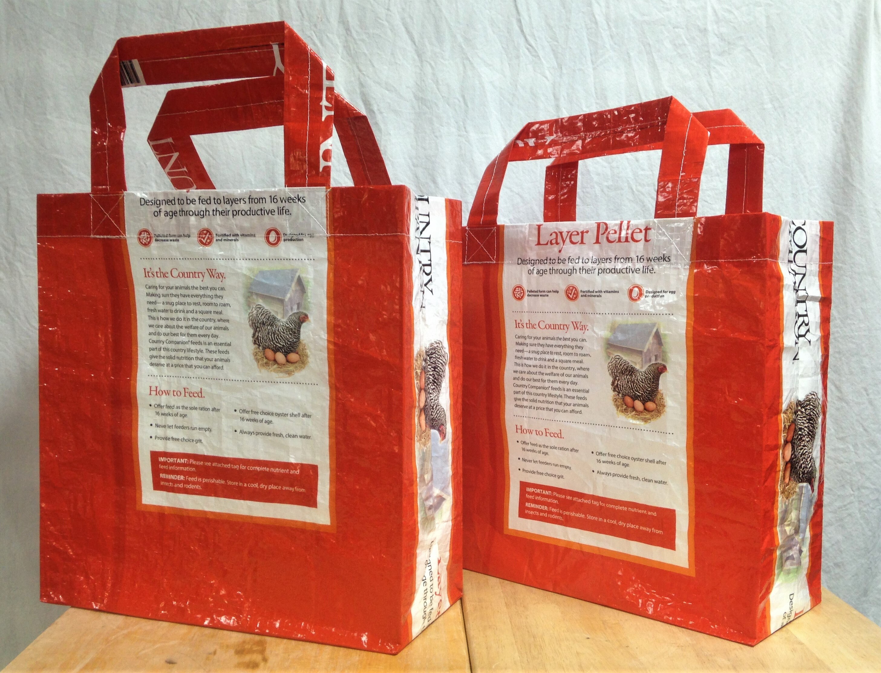 Recycled Feed Bag Tote Reusable Tote Bag Grocery Tote - Etsy