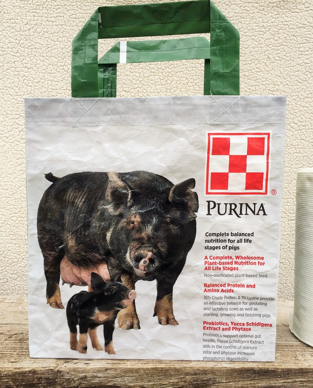 Recycled Feed Bag Tote Reusable Tote Bag Grocery Tote - Etsy