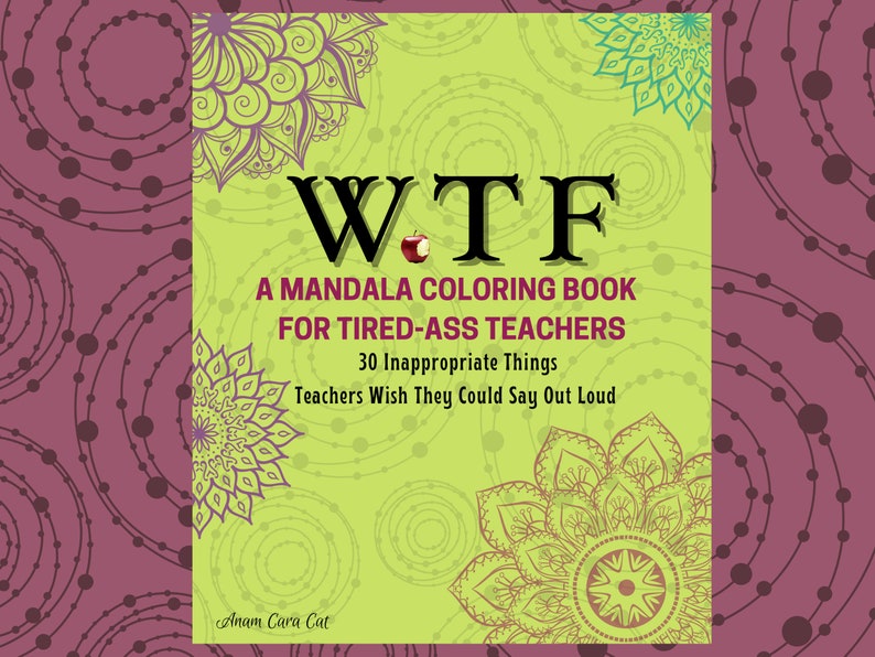Funny Teacher Gift Swearing Coloring Book for Teachers - Etsy
