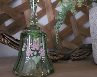 Green Glass Bell - Etsy