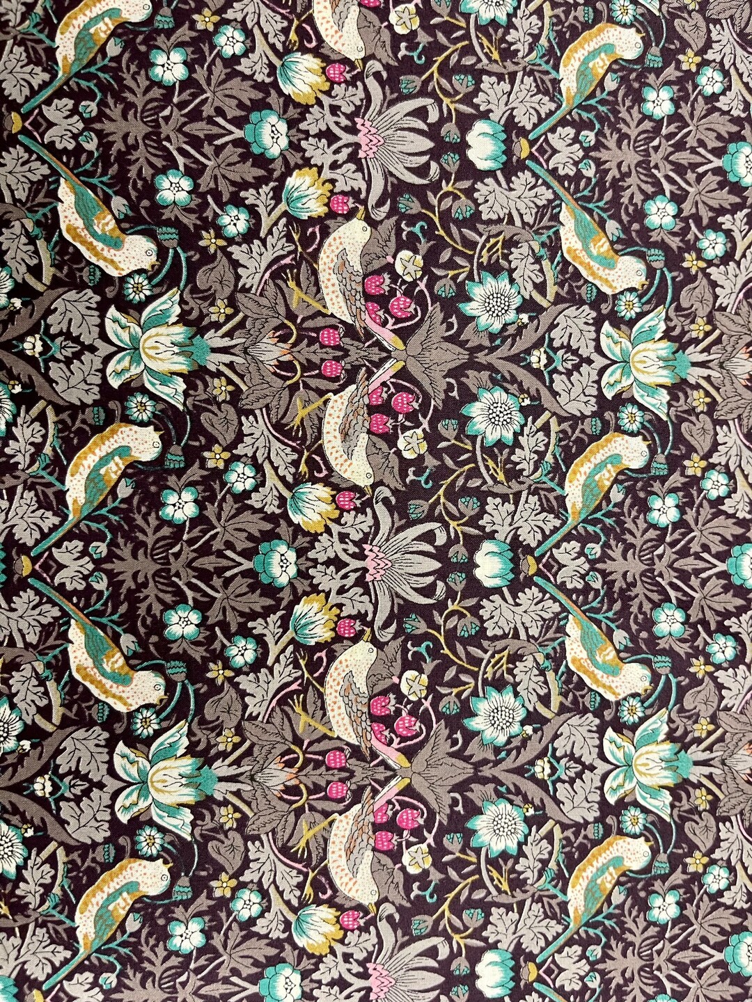 100% Cotton Scarf Created With Liberty of London Tana Lawn Strawberry ...