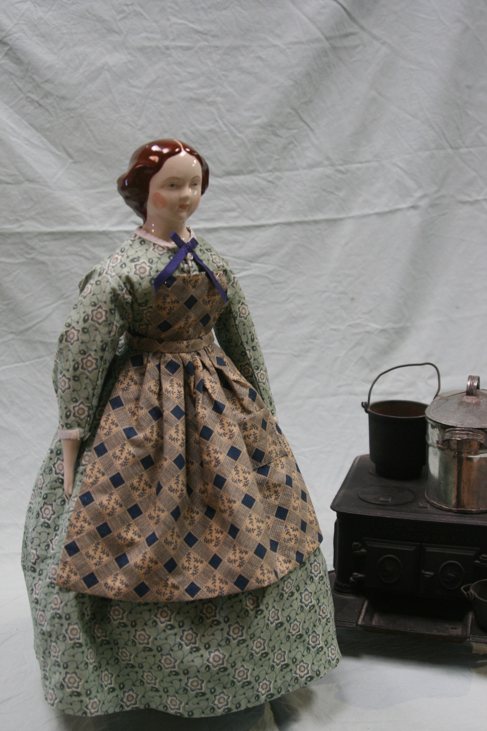 1860s Apron Pattern for 18-inch China Head Doll - Etsy