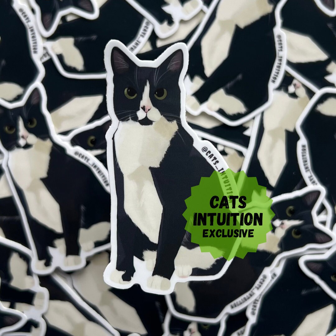 Cthulhu the Tux - Sticker | Tuxedo Cat Sticker | Gift for Cat Lover ...