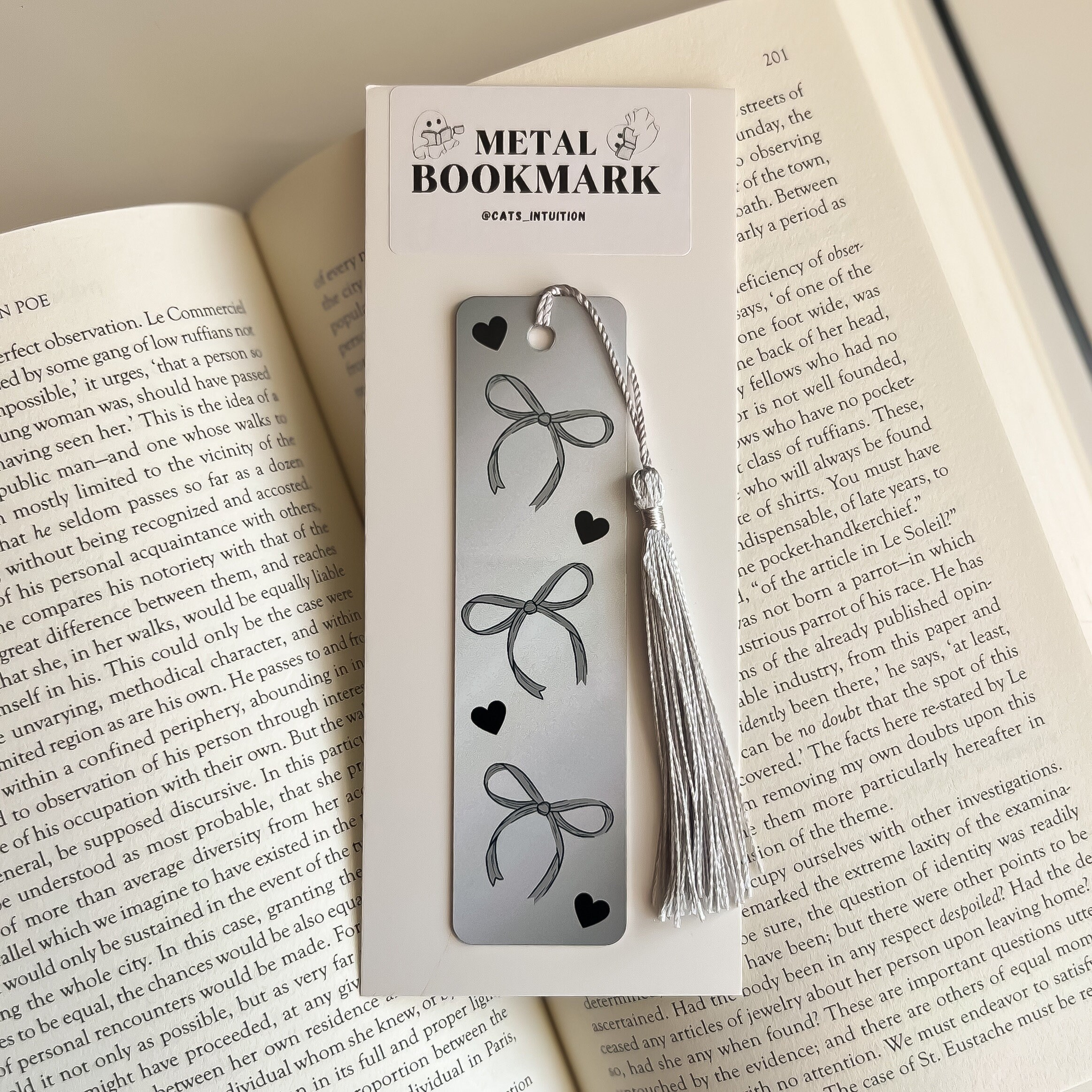 Cute Coquette Bows - Metal Bookmark | Pink Coquette Girly Pop | Dark ...
