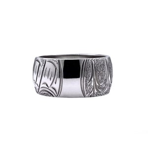 Kingfisher Ring in Sterling Silver by First Nations Artist Cristiano ...