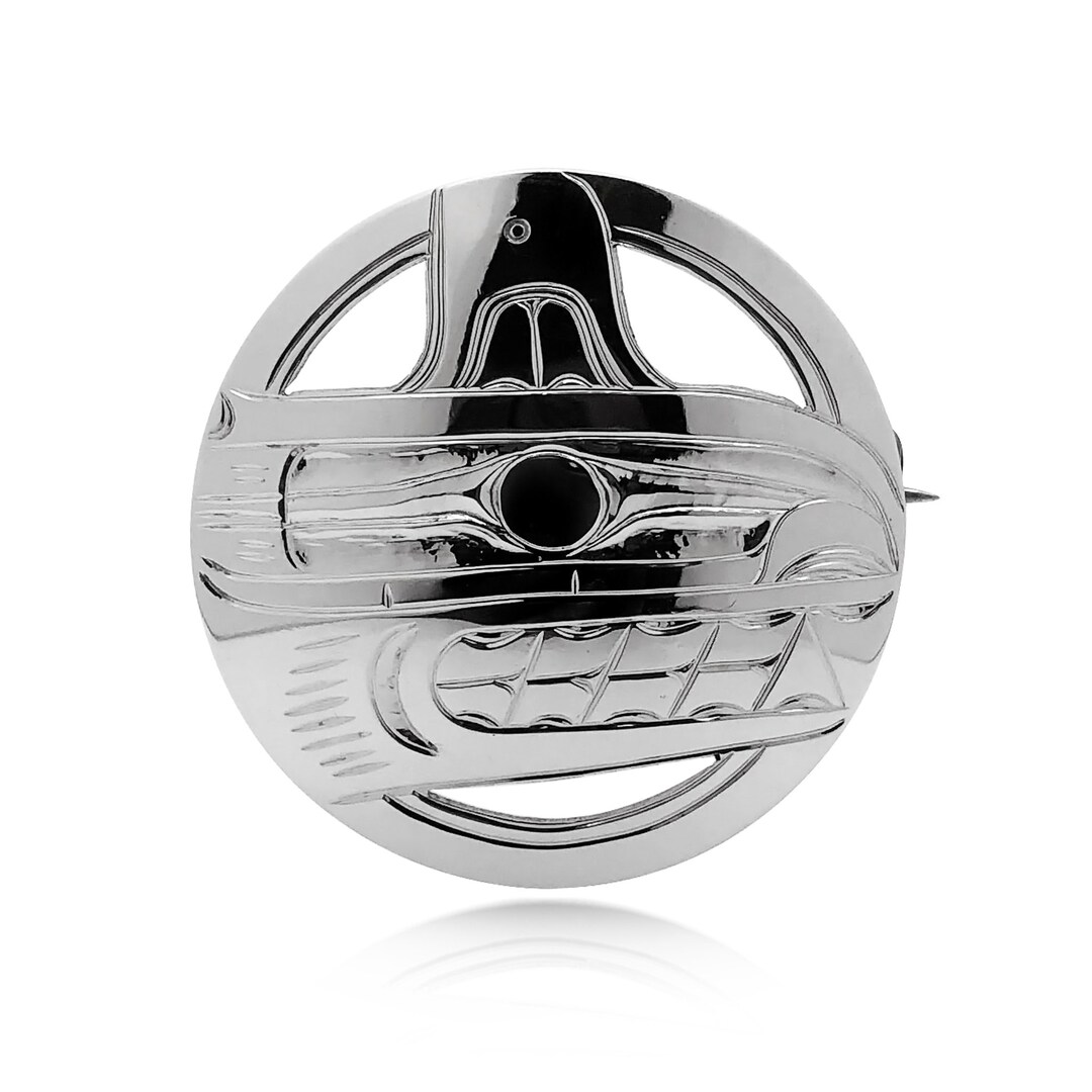 Orca Brooch in Sterling Silver by First Nations Artist Harold Alfred - Etsy