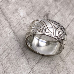 Kingfisher Ring in Sterling Silver by First Nations Artist Cristiano ...