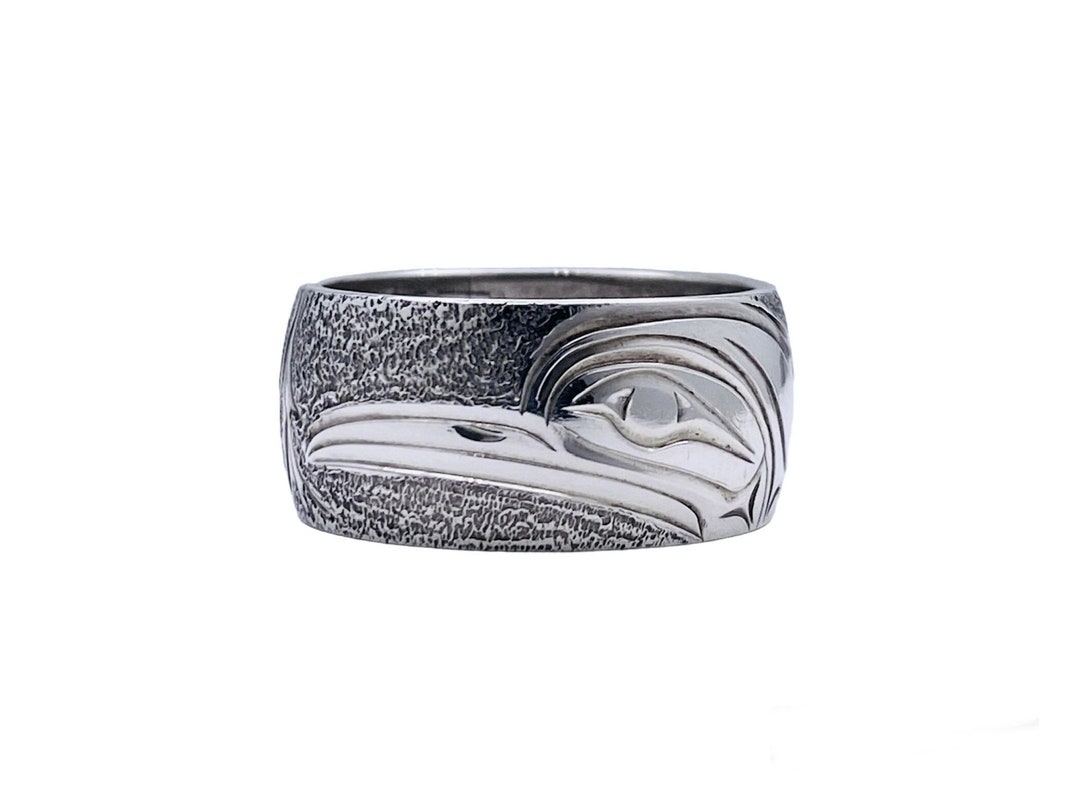 Kingfisher Ring in Sterling Silver by First Nations Artist Cristiano ...