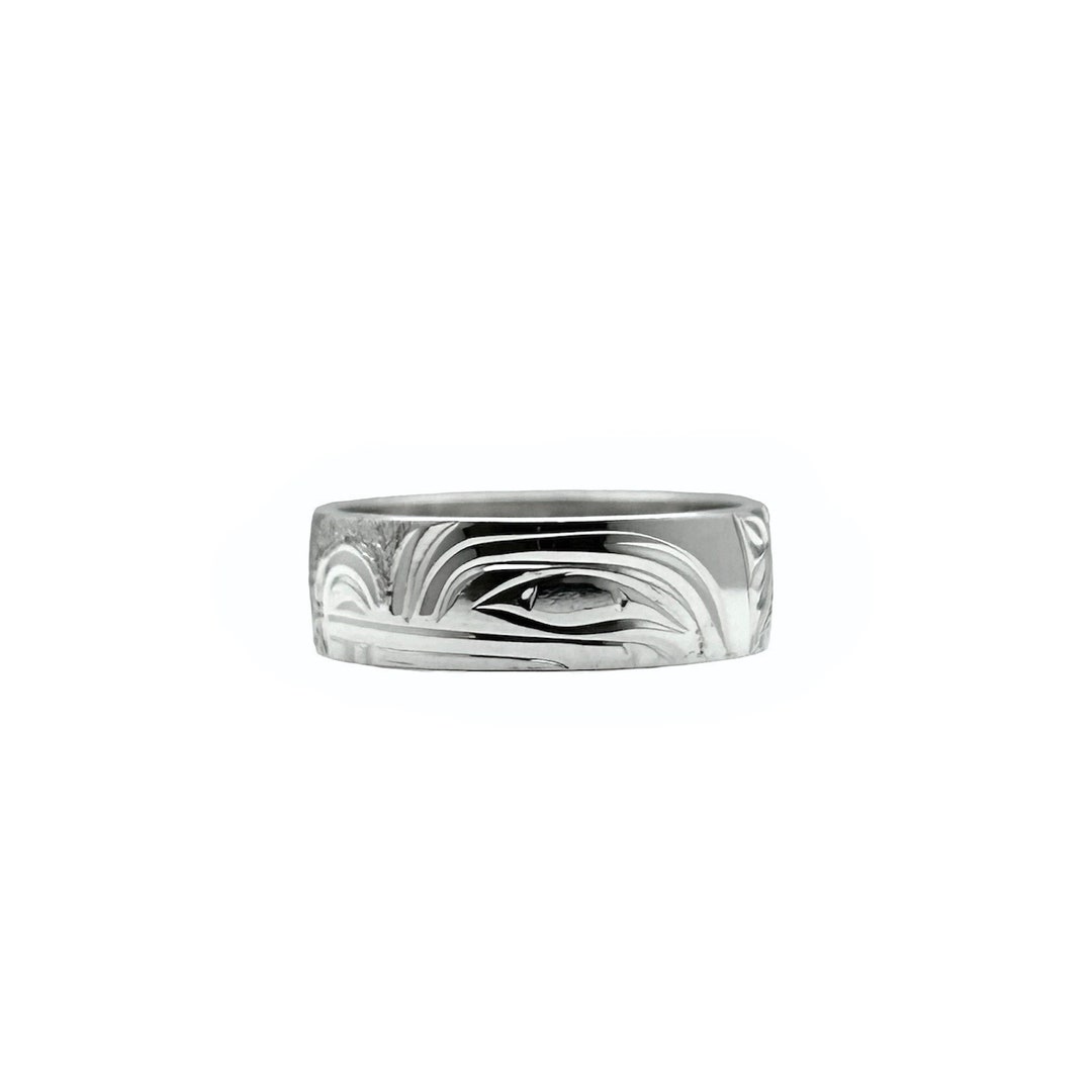 Beaver and Forest Ring in Sterling Silver by First Nations Artist ...