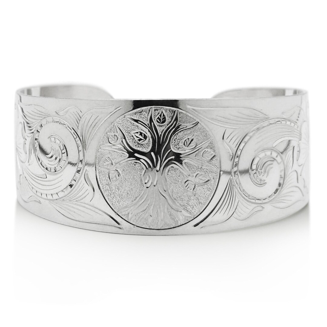 Tree of Life Silver Cuff by Brett Borrie - Etsy