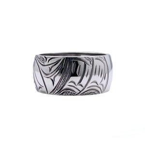 Kingfisher Ring in Sterling Silver by First Nations Artist Cristiano ...