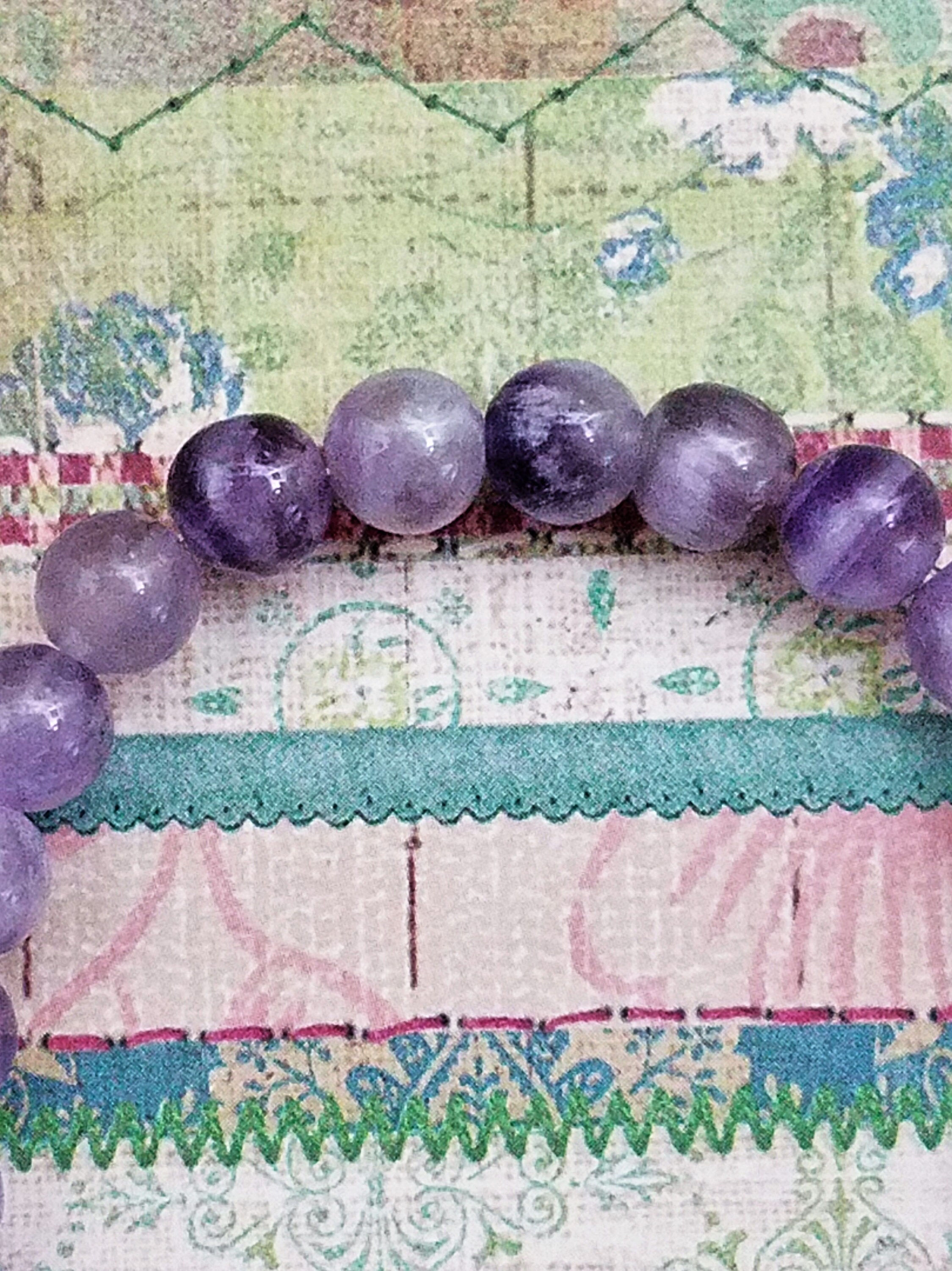 Handmade Amethyst Beaded Bracelet - Etsy