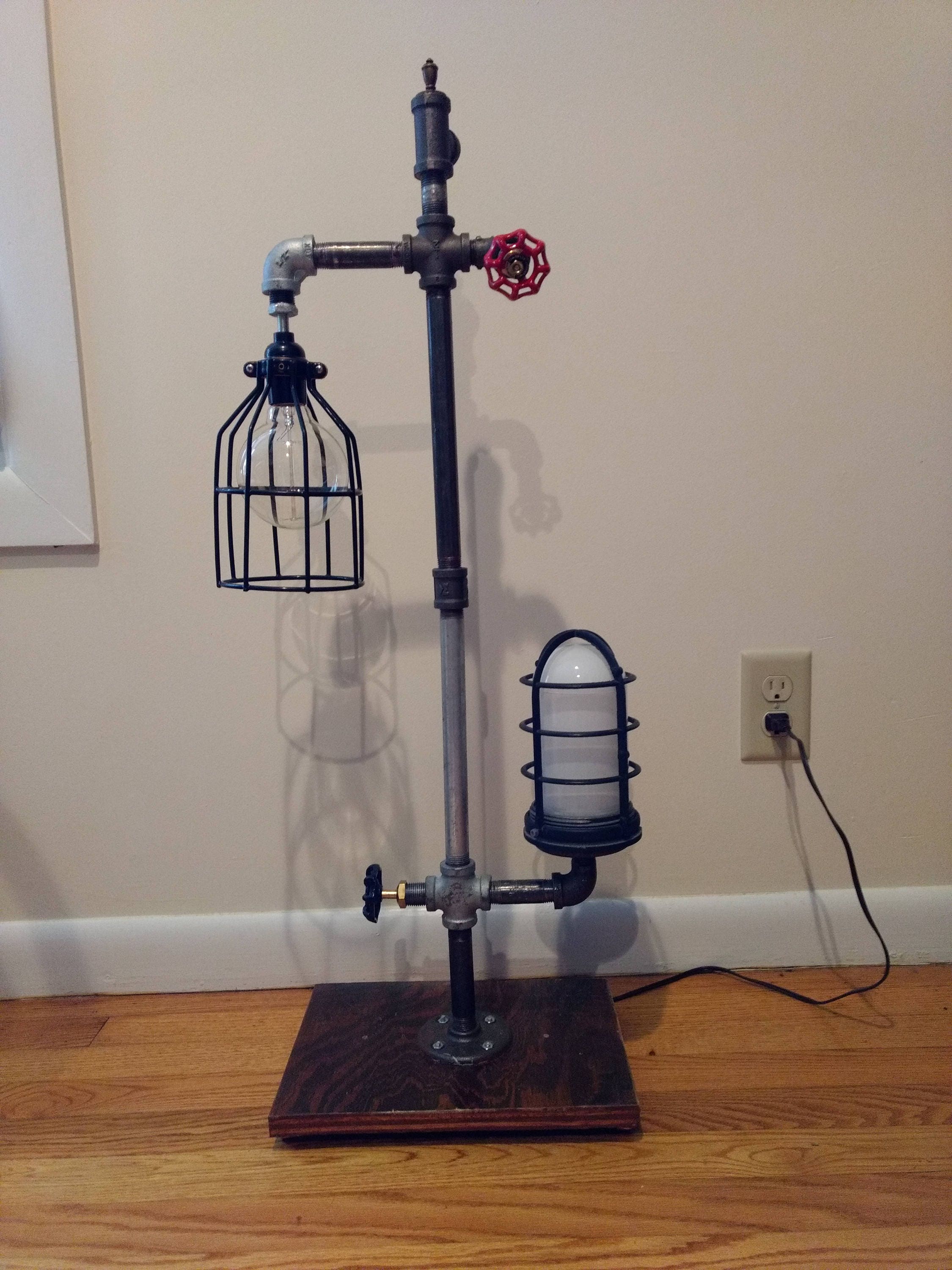 Steampunk Pipe Lamp - Etsy