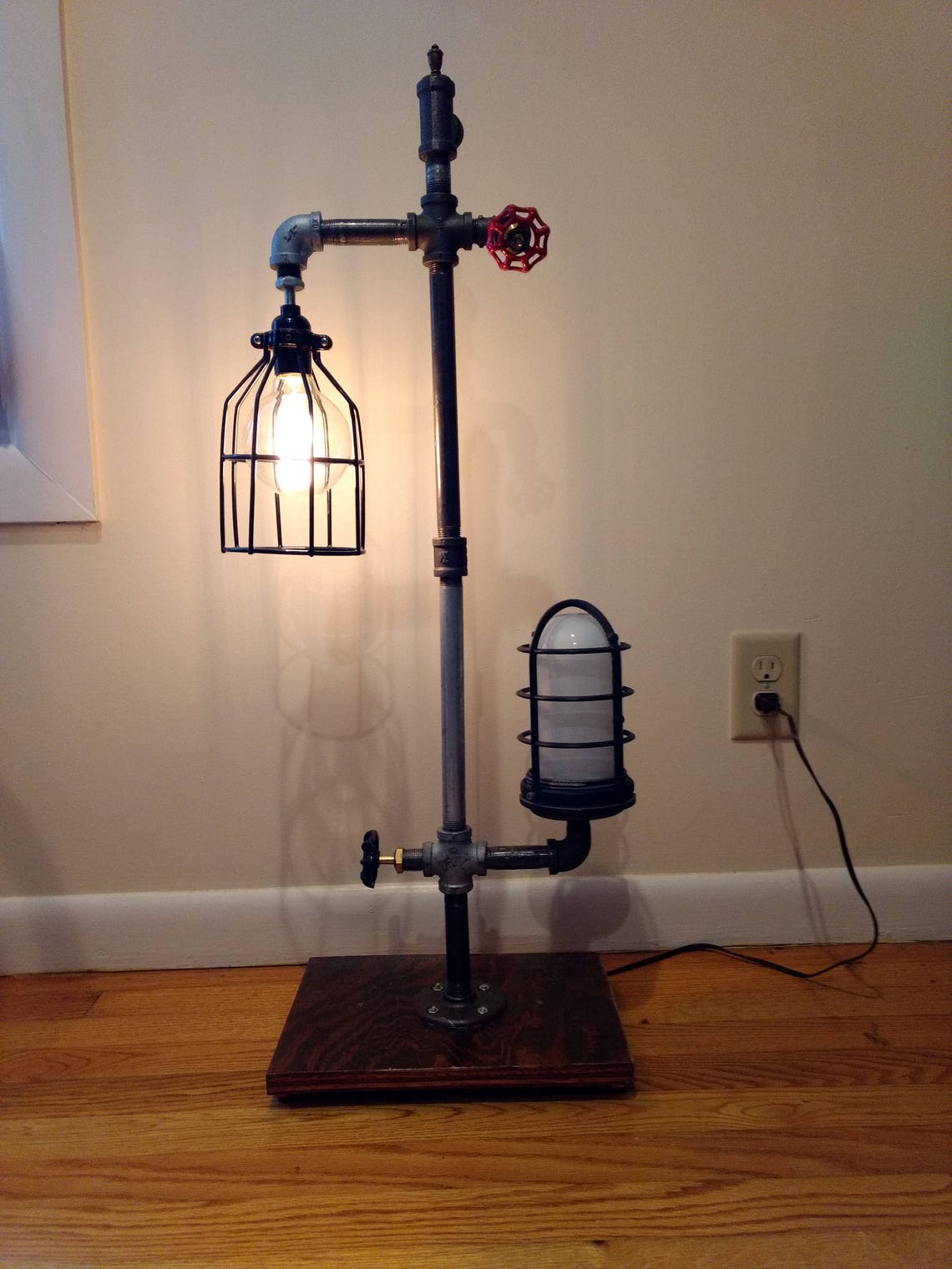 Steampunk Pipe Lamp - Etsy
