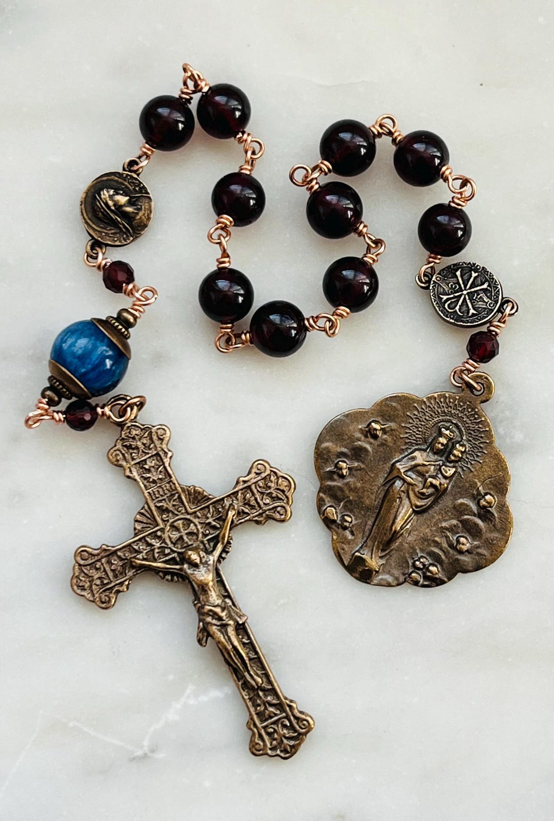 Our Lady of the Pillar - Garnet, Kyanite and Bronze - Tenner - Single ...
