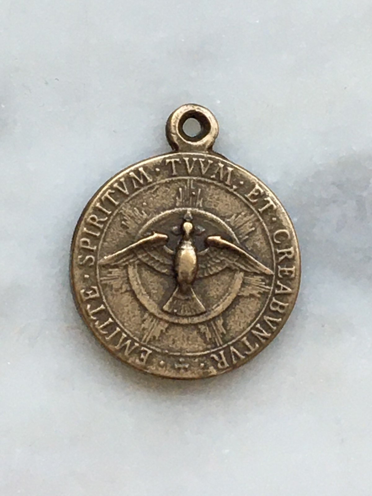 Holy Spirit Trinity Medal: 1310 Bronze Antique Reproduction - Etsy