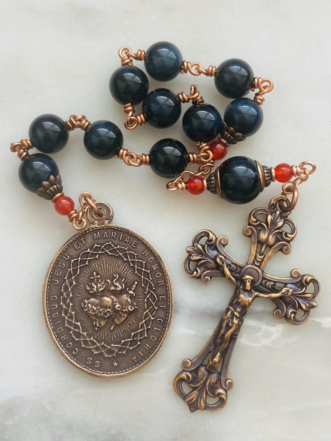 Sacred Hearts of Jesus and Mary - Holy Sacrament - Single Decade Rosary ...