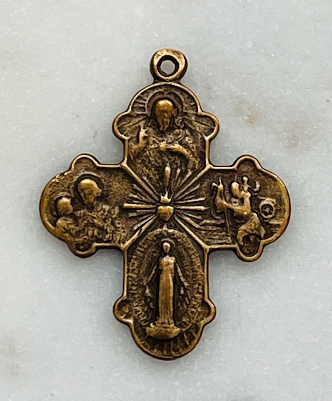 Three Way Cross - Bronze or Sterling Silver - Antique Reproduction 217 ...