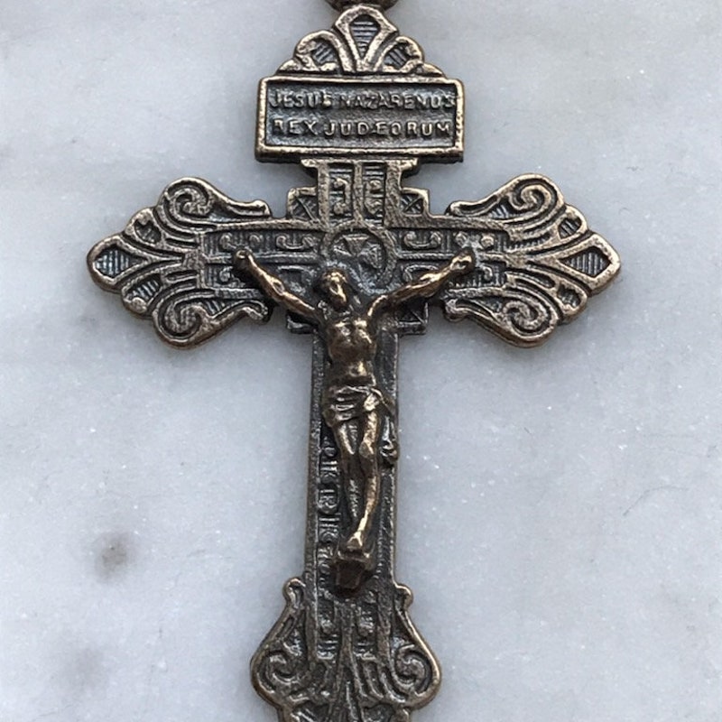 Sterling Crucifix France - Etsy