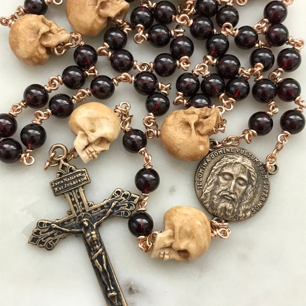 Skull Rosary - Etsy