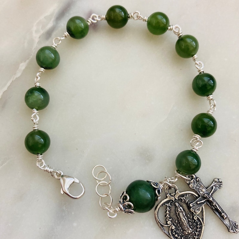 Antique French Jade Bracelet - Etsy