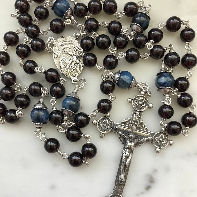 Garnet Rosary Beads - Etsy