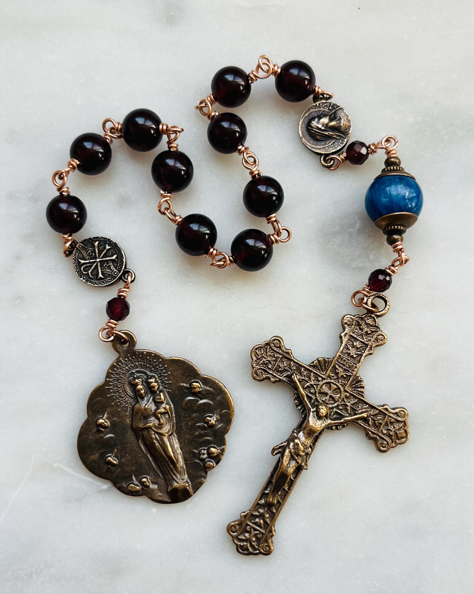 Our Lady of the Pillar - Garnet, Kyanite and Bronze - Tenner - Single ...