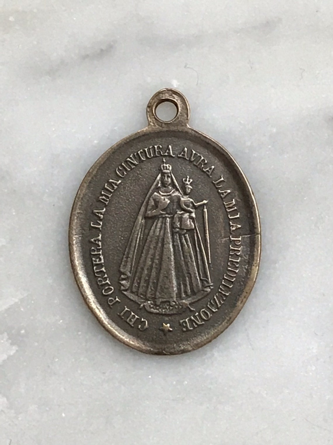 Saint Andrew Medal Bronze or Sterling Silver Antique | Etsy
