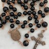 Tiny Sacred Heart Rosary Garnet Memento Mori Bronze Ceceagnes - Etsy