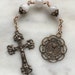 Three Hail Mary Chaplet First Communion Moonstone and Bronze Ceceagnes ...