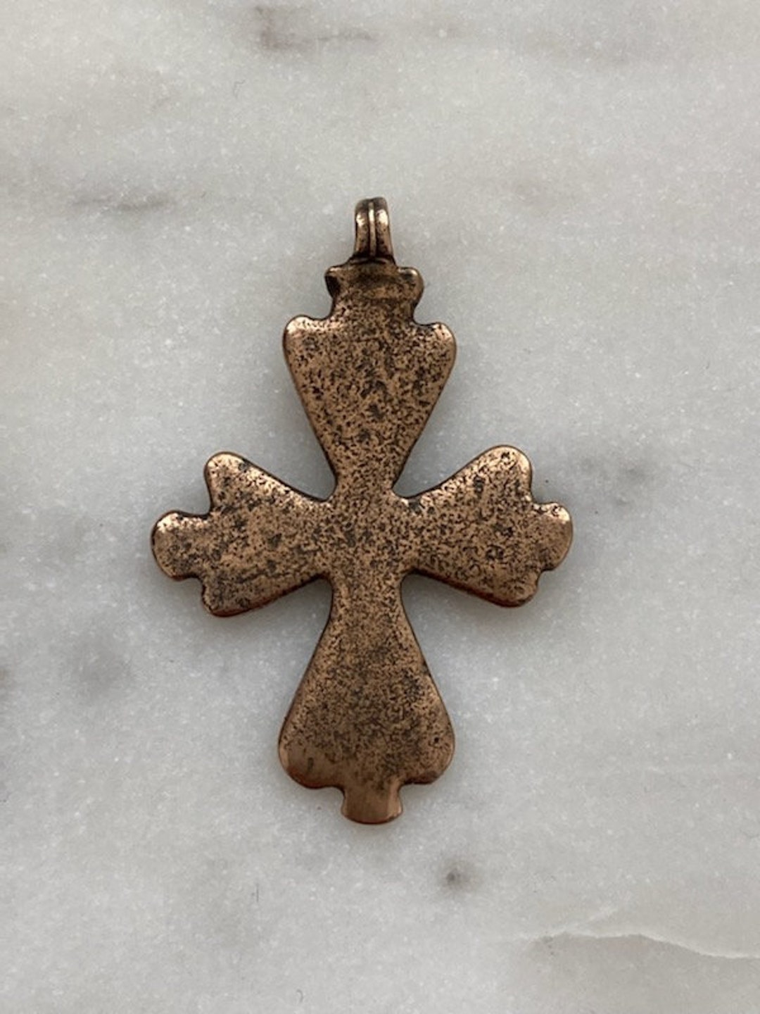 Coptic Cross Pendant - Sterling Silver or Bronze - Antique Reproduction ...