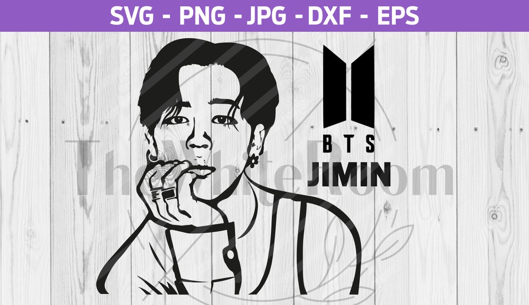 BTS Jimin SVG BTS Cut File Bangtan Instant Download - Etsy Canada