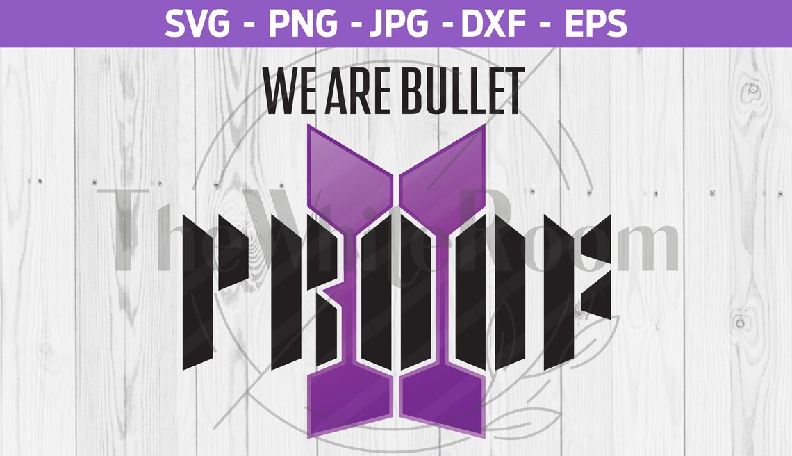 BTS Logo SVG New BTS Bulletproof Logo Cut File Bangtan - Etsy