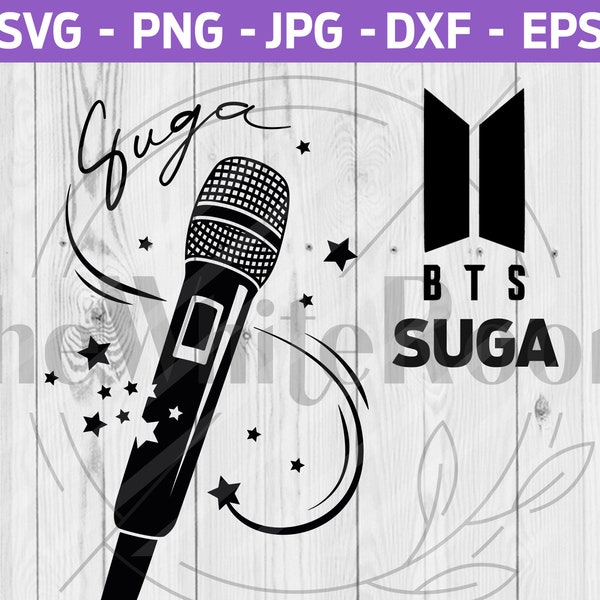 Bts Suga Svg - Etsy
