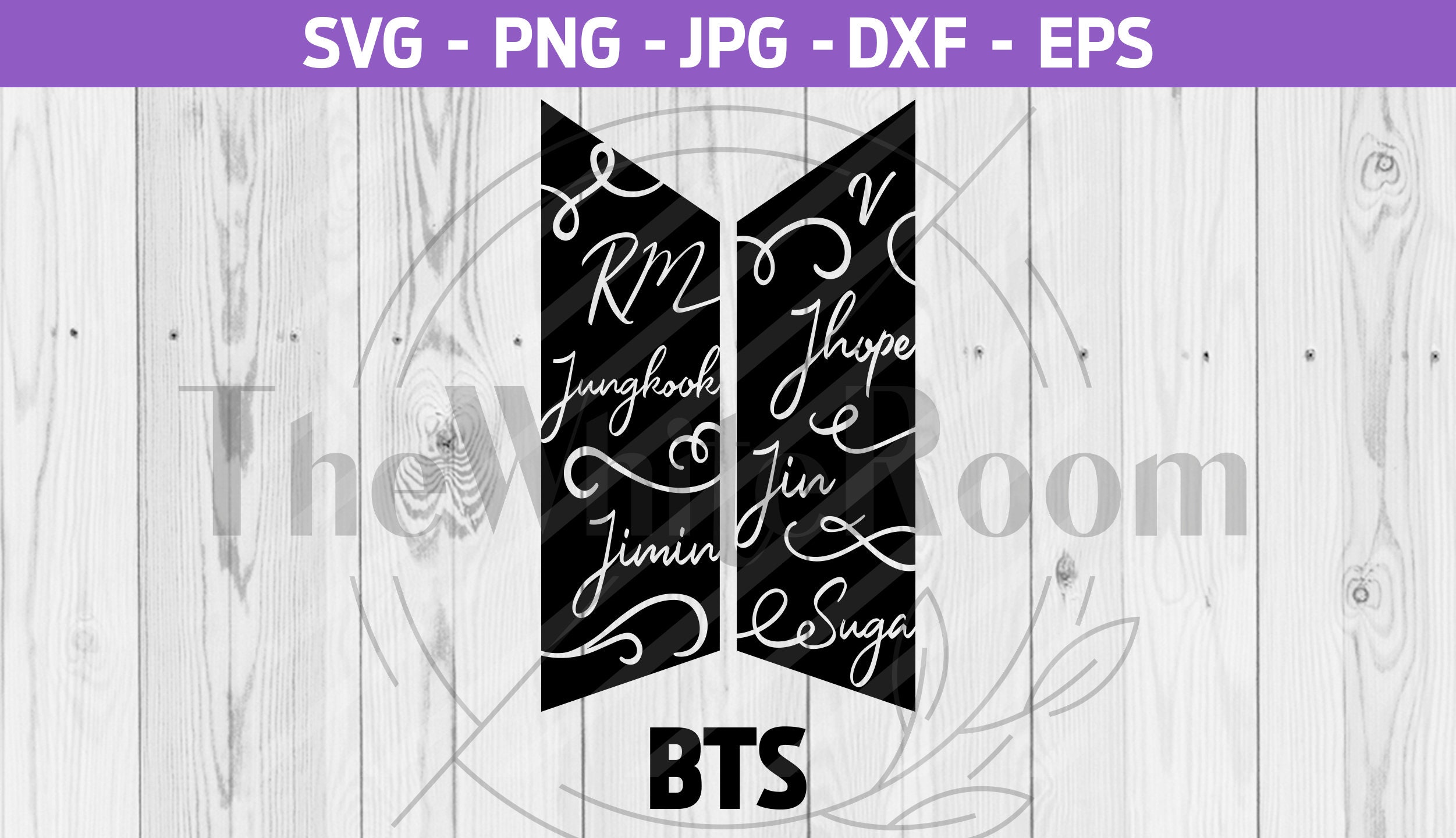 BTS Logo SVG BTS geschnitten Datei Bangtan sofortiger | Etsy
