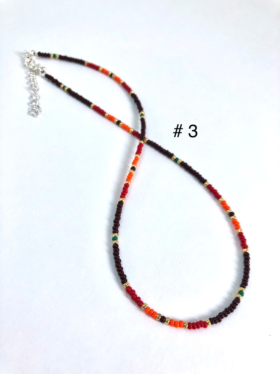 Autumn Jewelry/ Fall Necklace/ Autumn Colours Beaded Chocker - Etsy Canada