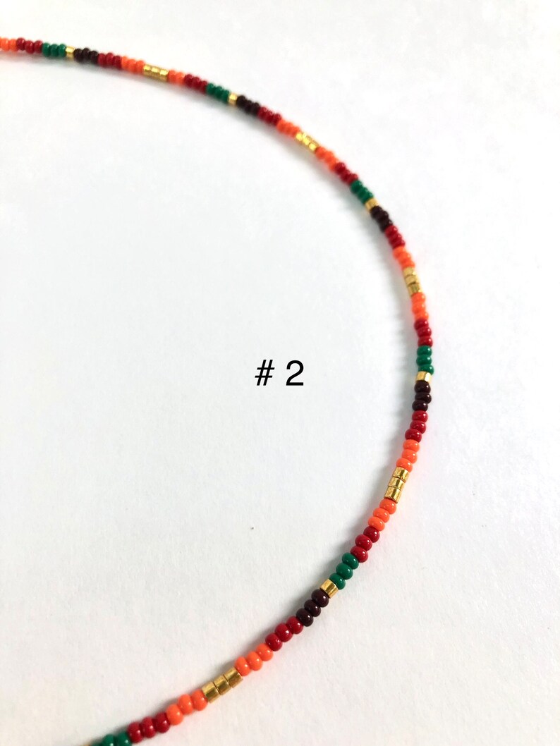 Autumn Jewelry/ Fall Necklace/ Autumn Colours Beaded Chocker - Etsy Canada