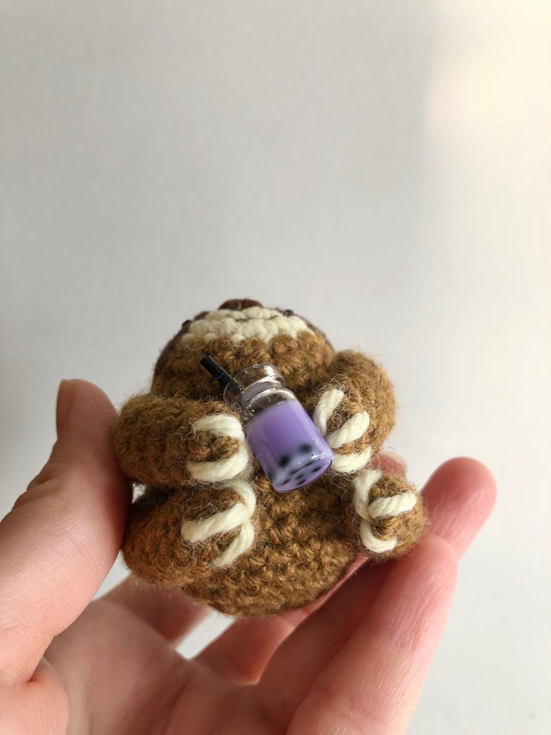 Simon the Sloth. Crochet Sloth Figurine Crochet Miniature - Etsy