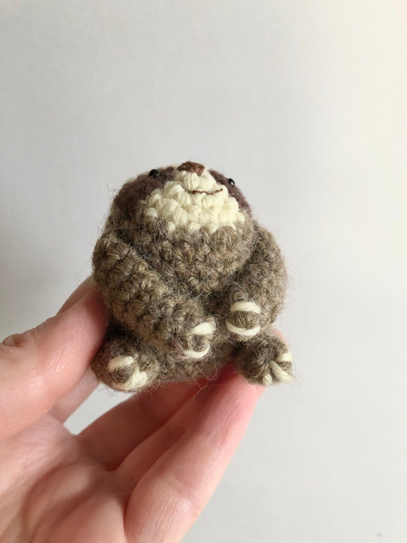 Simon the Sloth. Crochet Sloth Figurine Crochet Miniature - Etsy
