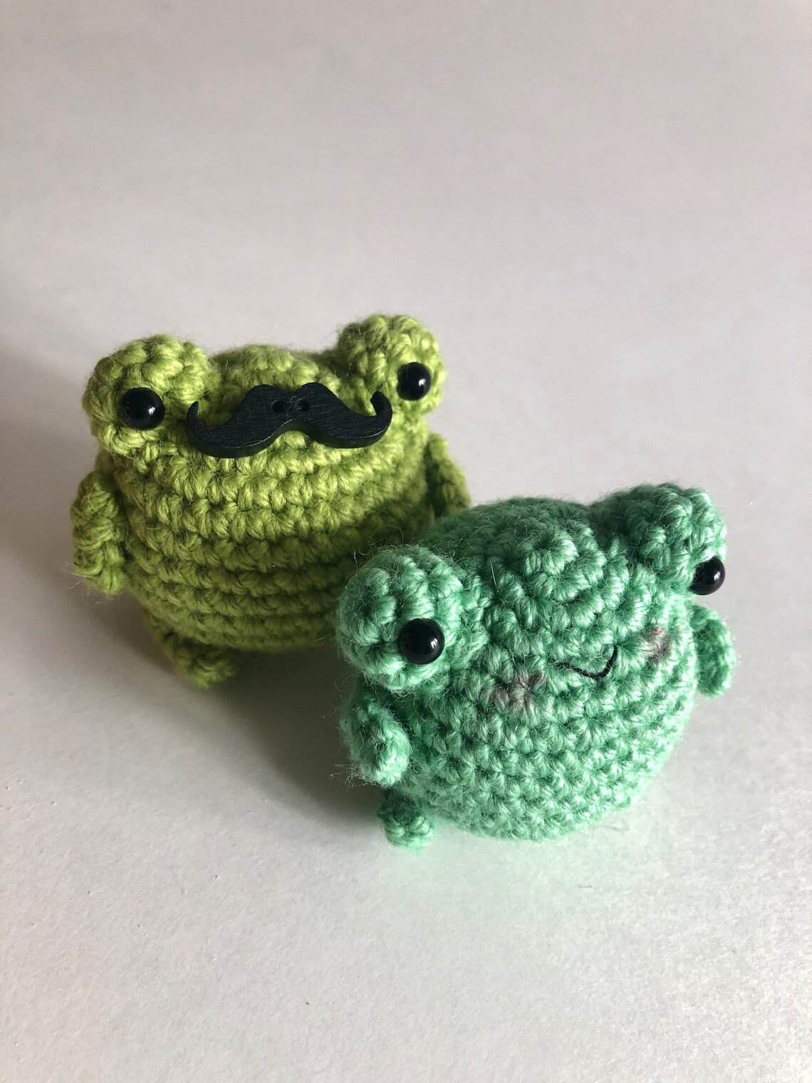 Frank the Frog. Crochet Frog Figurine, Crochet Miniature, Amigurumi ...