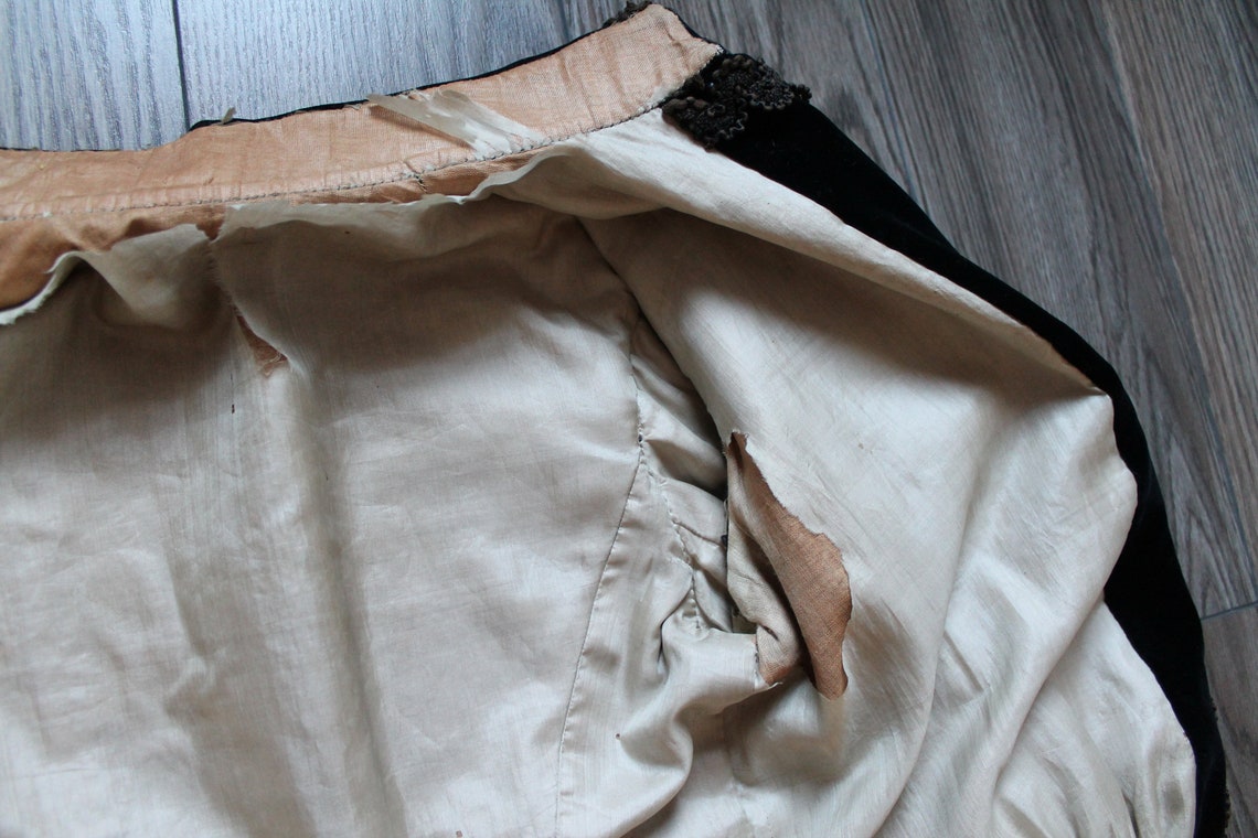 Secret Pleasures Jacket 1800s Victorian antique black velvet | Etsy