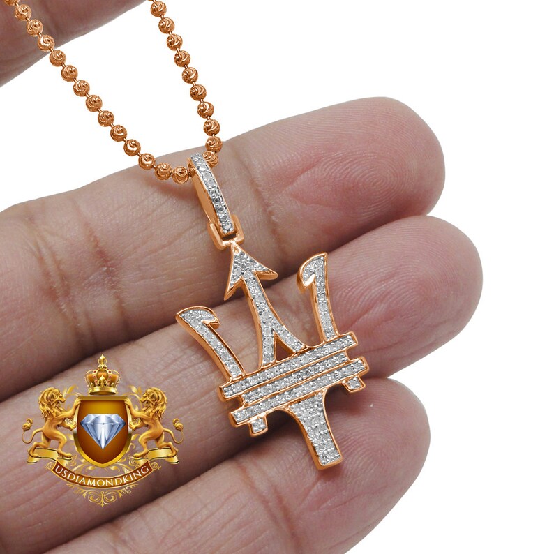 Men's Real Genuine Diamond Maserati Car Key Pendant 10K - Etsy