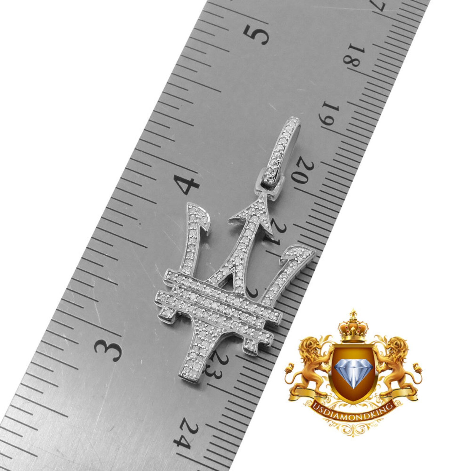 Men's Real Genuine Diamond Maserati Car Key Pendant 10K - Etsy