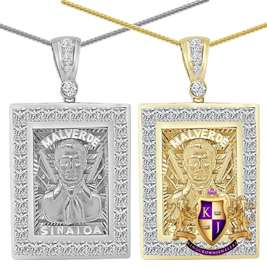 24 Grams Real Sterling Silver 14K Gold on Simulated Diamond Jesús ...