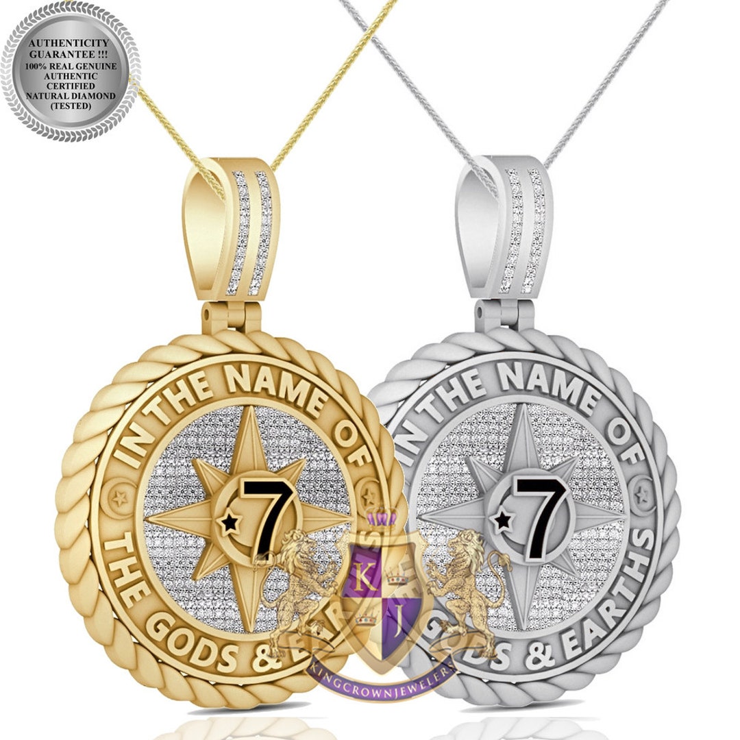 Real Genuine Diamond 0.85 Cwt. Universal Flag Five Percenter Allah God ...